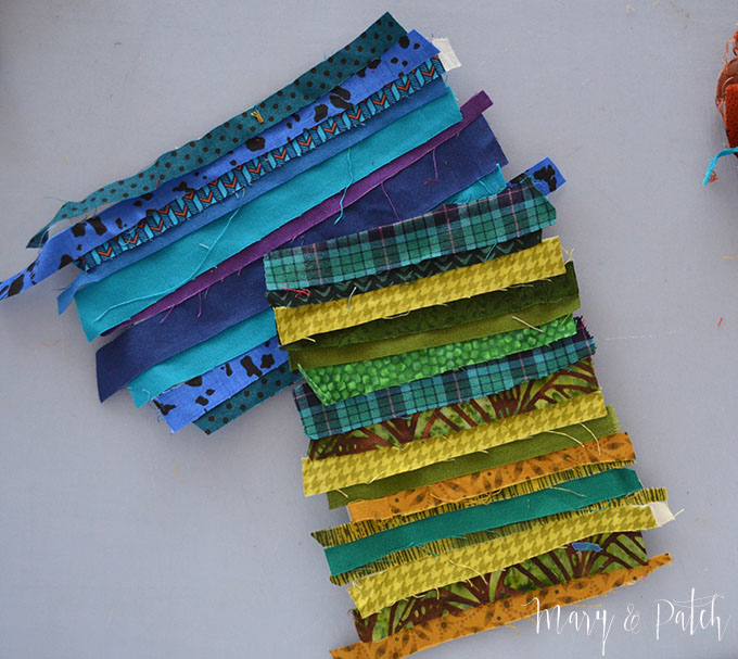 How to make textile cards with tiny scraps of fabric | Mary & Patch