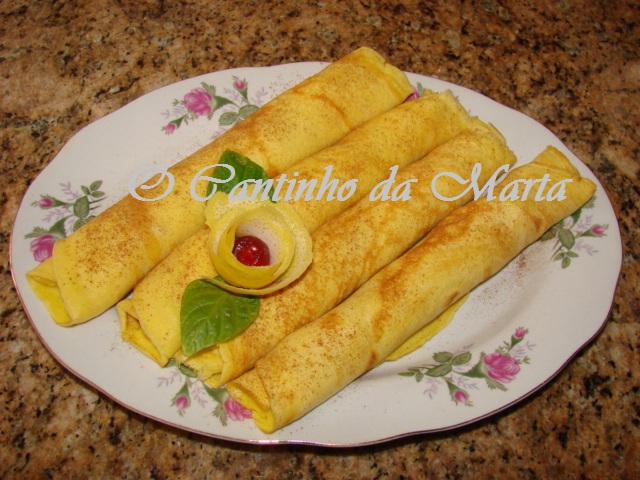 O Cantinho da Marta: Crepes Recheados com Creme Limão