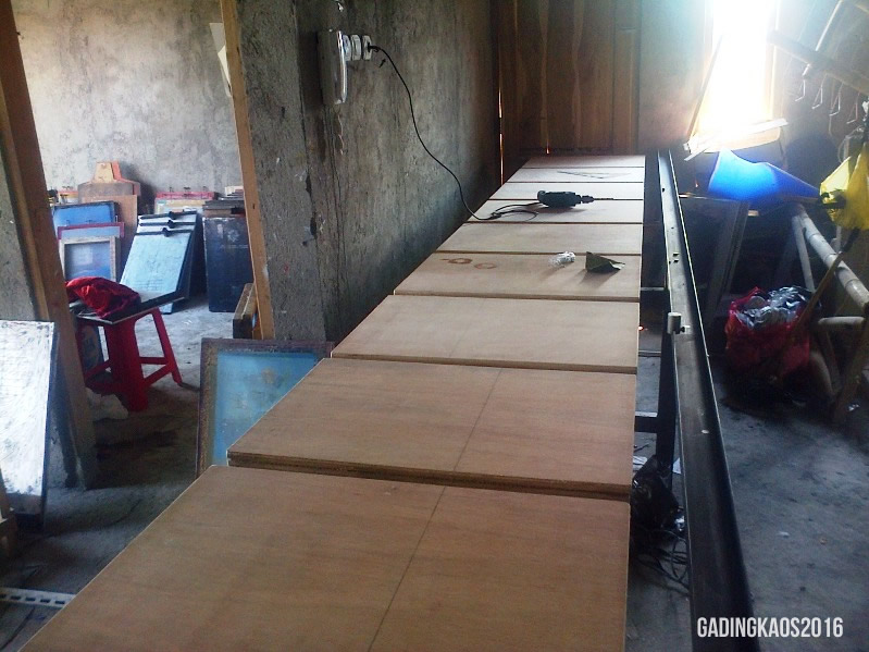 Upgrade Meja Sablon ke Meja Rel (April 2016) ~ GADING KAOS (GK) KLATEN