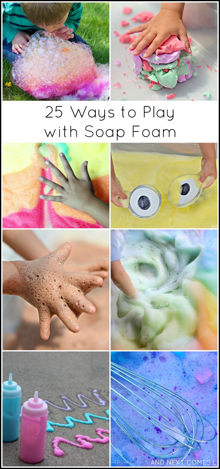 25 Soap Foam Sensory Activities for Kids | And Next Comes L ...