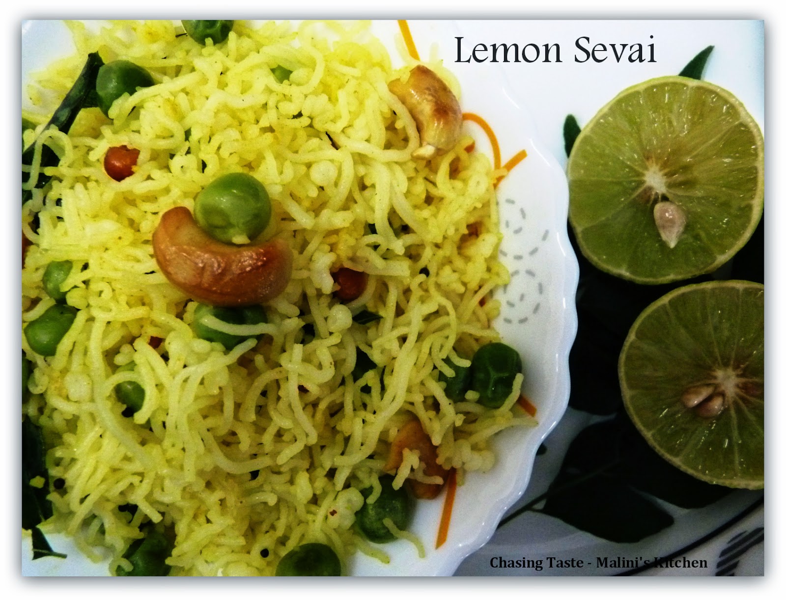 Chasing Taste: Lemon Sevai Recipe - Lemon Idiyappam Recipe