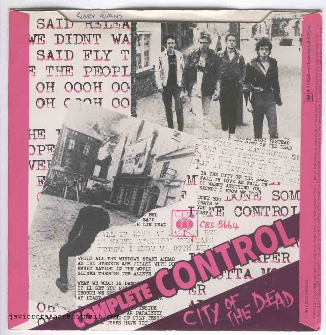 SPANISH BOMBS: The Clash -Complete Control -7" -1978