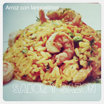 Como preparo un ARROZ CON LANGOSTINOS - Receta | Sabor & Sazón