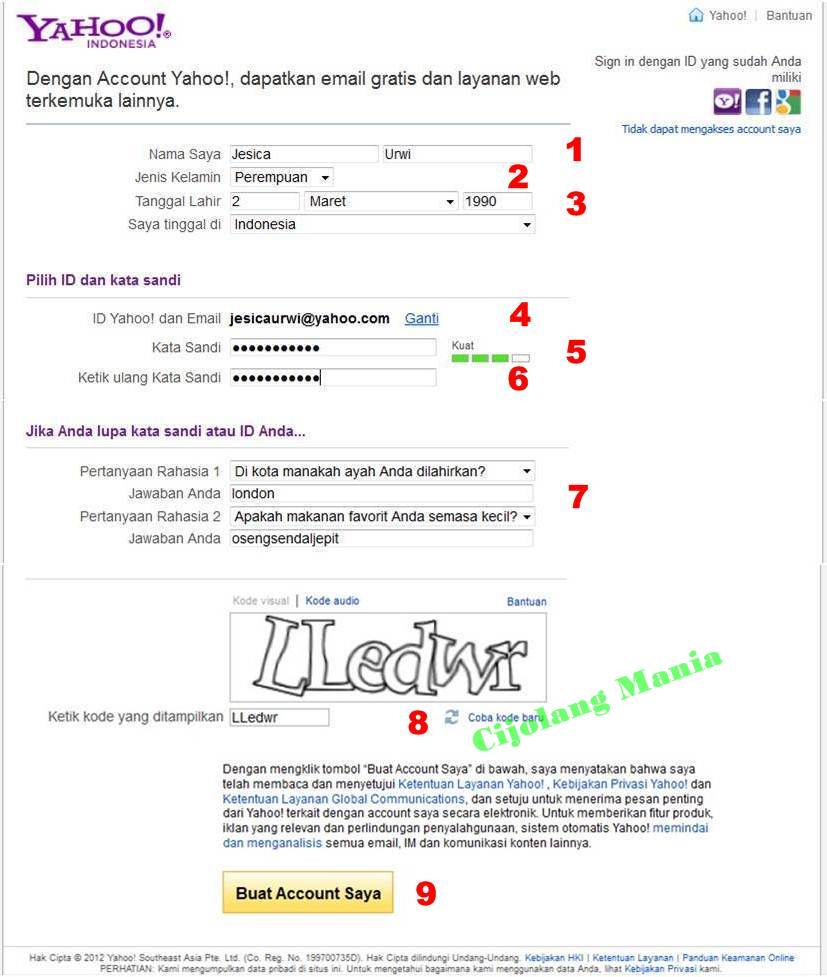 Cara Membuat Email di Yahoo Mail Indonesia | Cijolang Mania