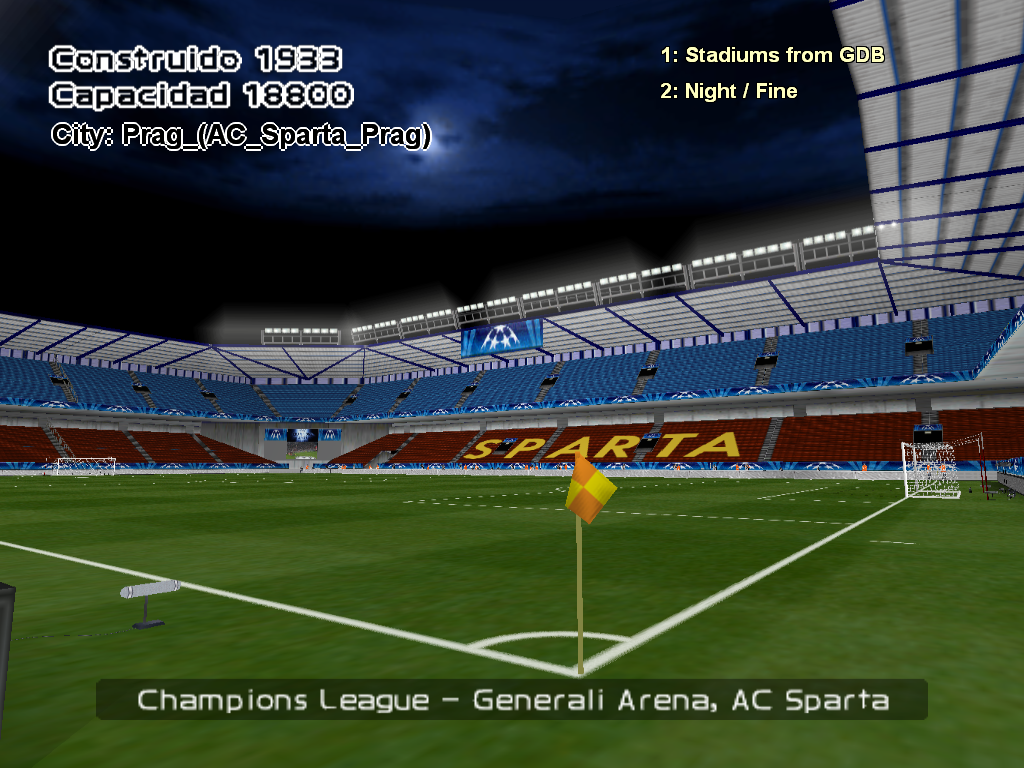 Pro Evolution Soccer: Stadium Generali Arena HD, AC Sparta versi UCL by ...
