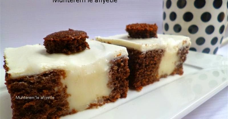 Muhterem'le Afiyetle: PUDİNG DOLGULU KEK