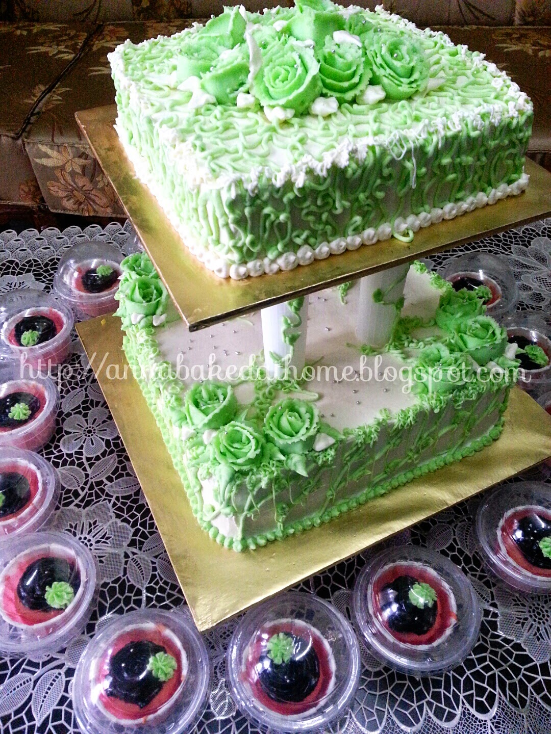 AnnaBaked@Home: KEK KAHWIN 2 TINGKAT