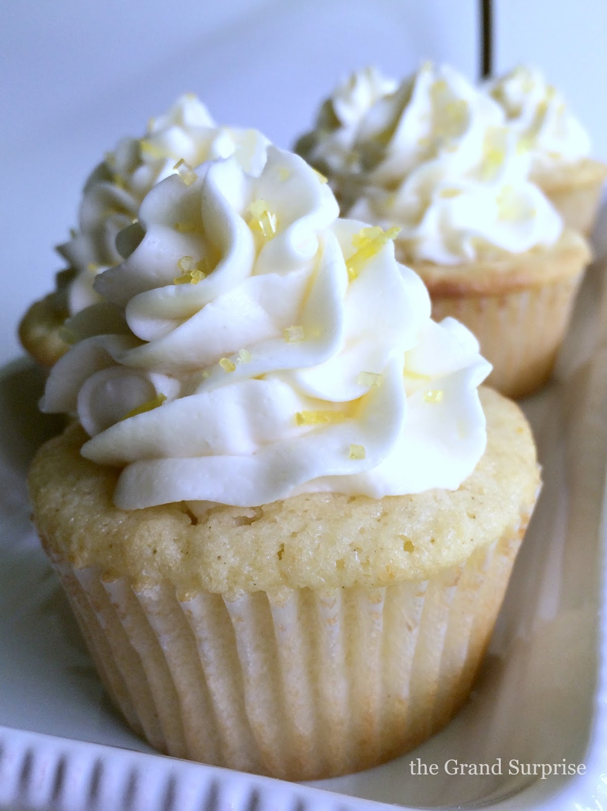 the Grand Surprise!: Lemon Cupcakes { gluten free }