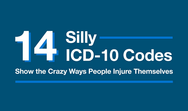 14 Silly ICD-10 Codes Show Crazy Injuries #infographic - Visualistan