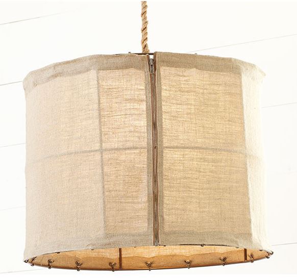 LET'S STAY: Raw Linen Cotton Lighting Pendants
