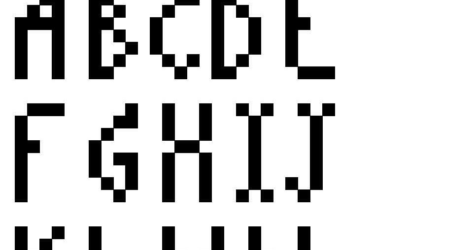 imagemaking: In Class Assignment 2- Bitmap Alphabet