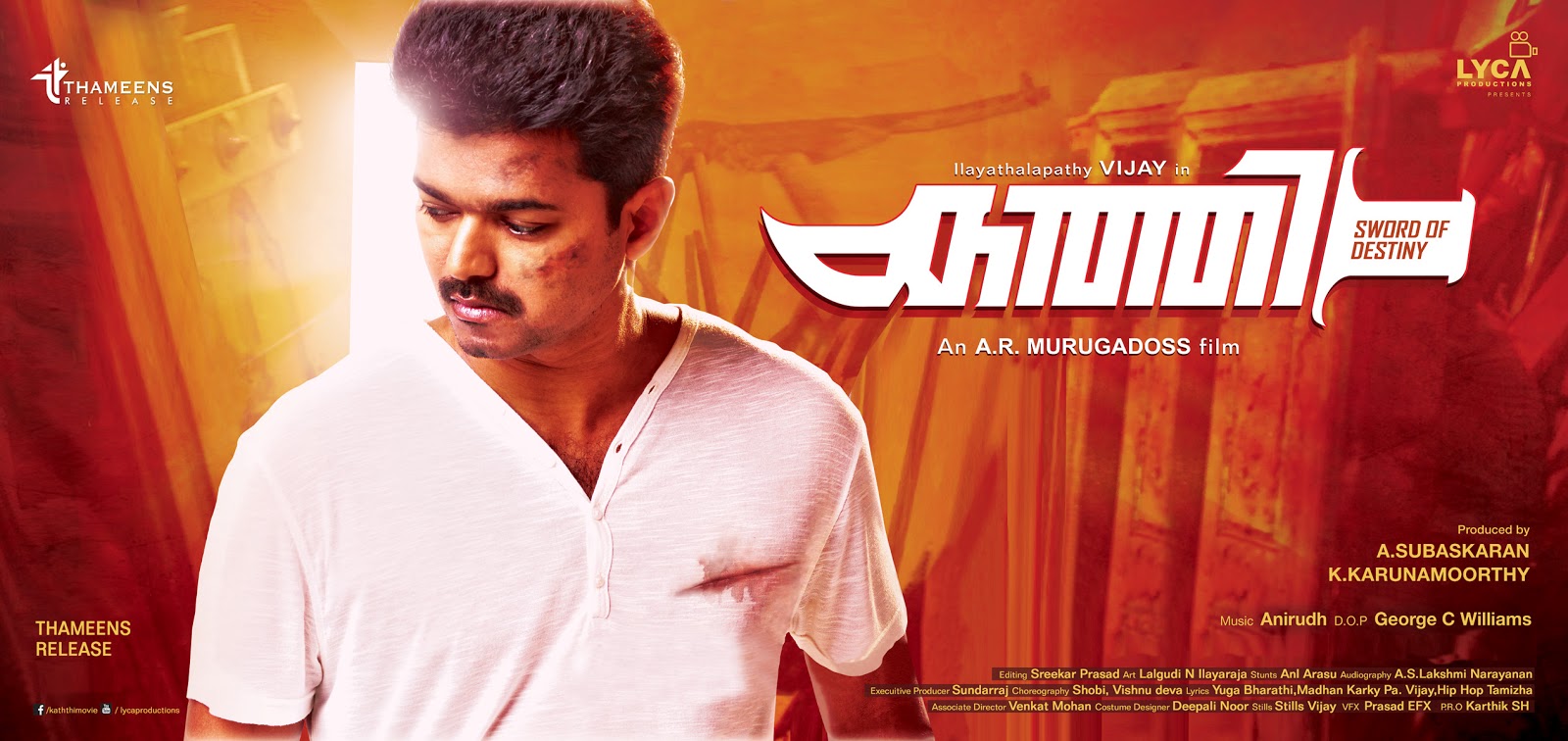 Cinema Daddy: Kaththi Movie Official Posters HQ - Illayathalapathy ...