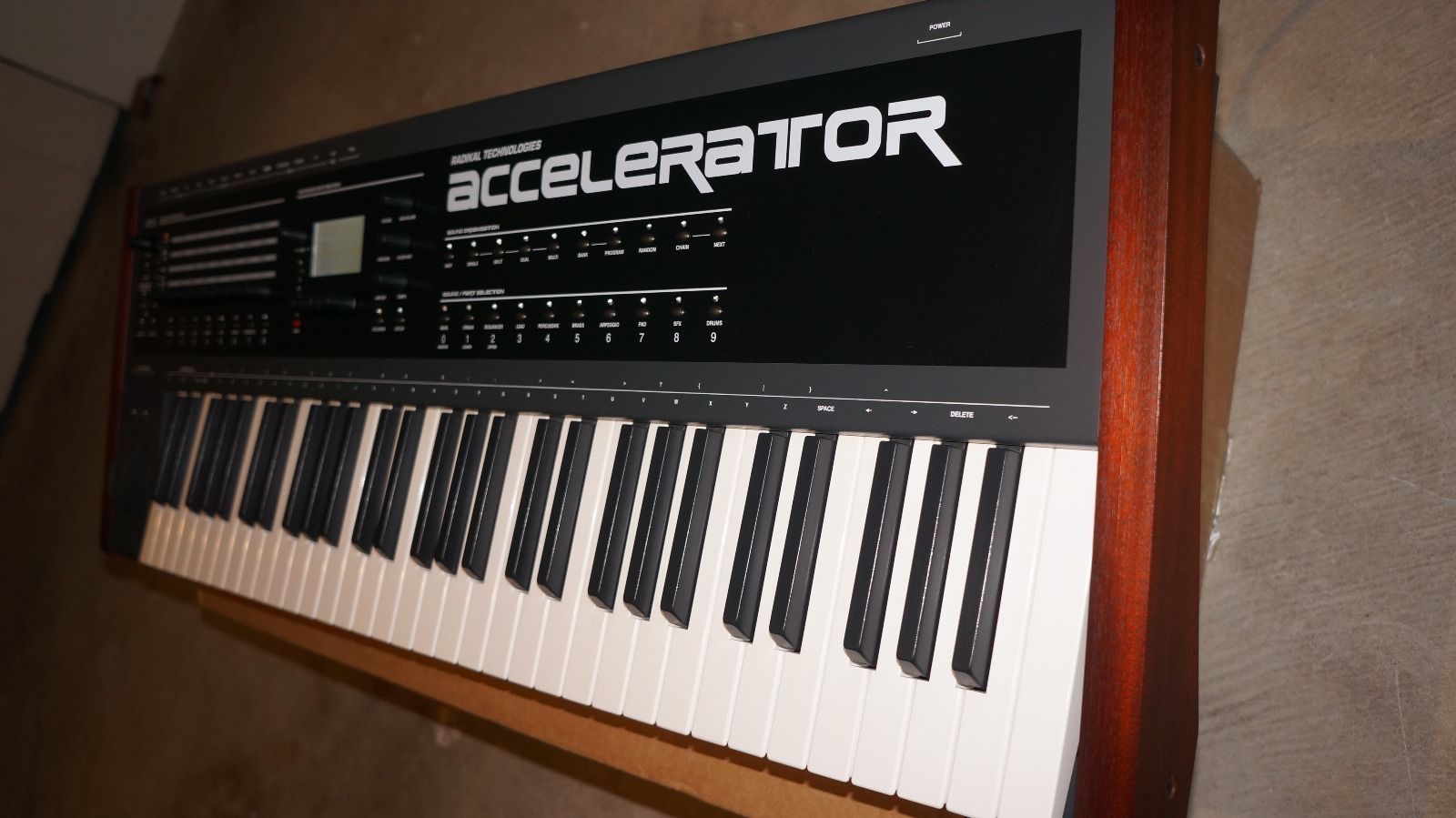 MATRIXSYNTH: Radikal Technologies Accelerator Synthesiser Keyboard SN 15102