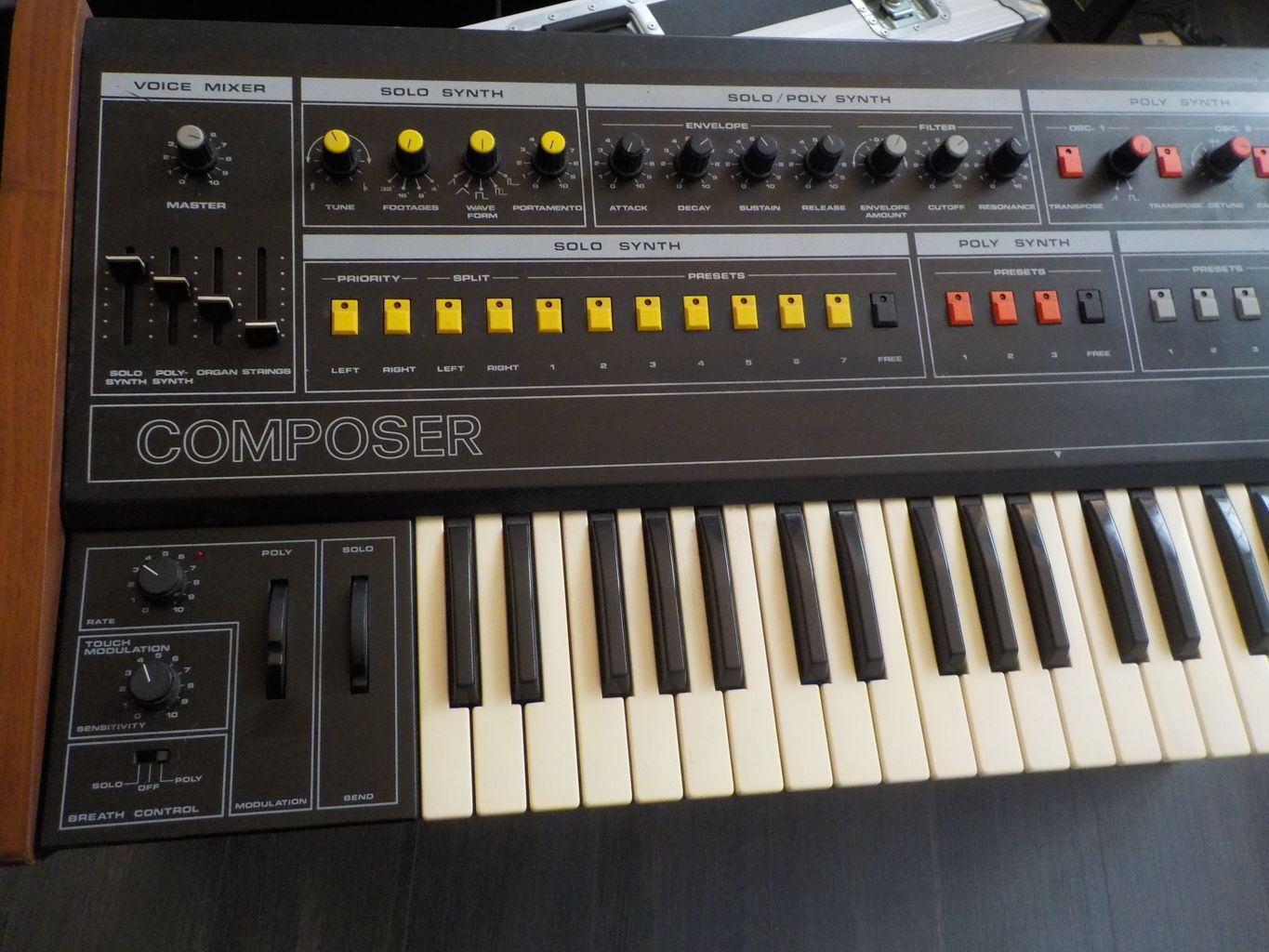 MATRIXSYNTH: CRUMAR COMPOSER - mega rare vintage analog polyphonic ...