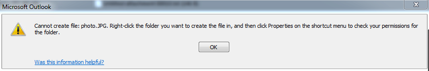 Outlook Mail Cannot Create file Hatası ve Çözümü ~ IT BLOG