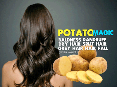 Potato for Hair fall, Dandruff, Baldness, Dry hair, Split & Grey hair ...
