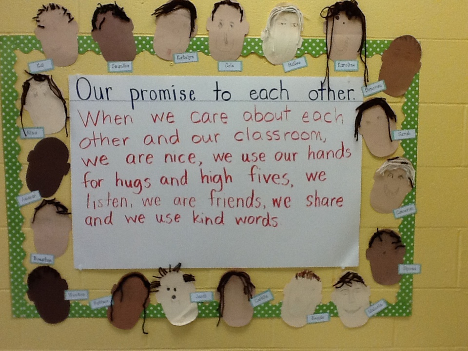 Mrs. McLean's Kindergarten: Our Promise to Each Other