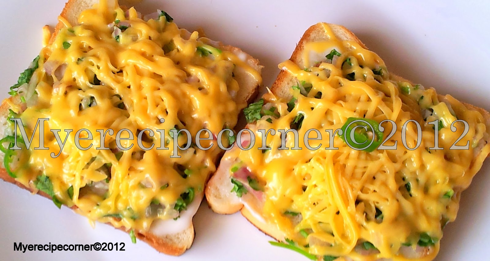 Mye's Kitchen: Chilli Cheese Toast.