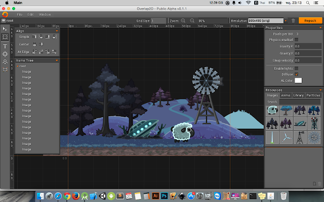 LibGdx+Overlap2D#2 - การสร้างโปรเจ็ค Overlap2d และฉากเกมเบื้องต้น | เขียนเกมด้วย LibGdx+Overlap2d