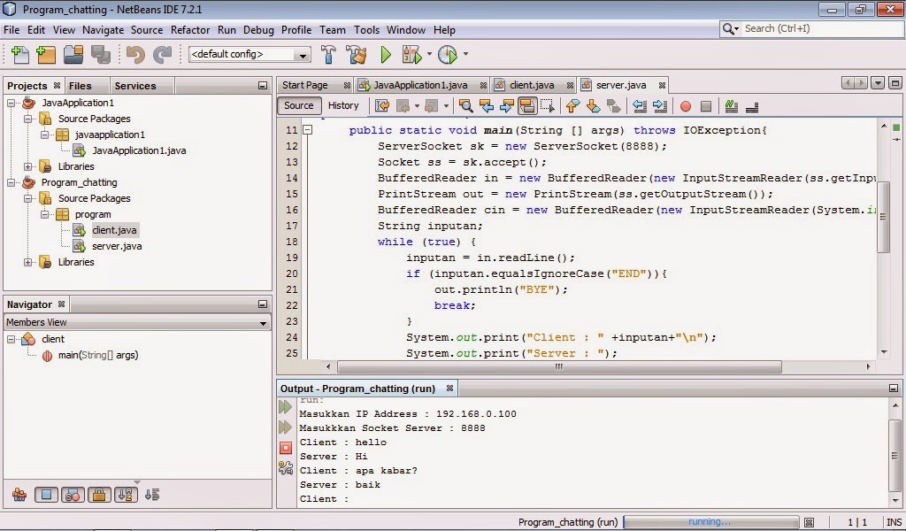 Share Ilmu: Membuat Aplikasi Chatting Client Server Menggunakan Java ...