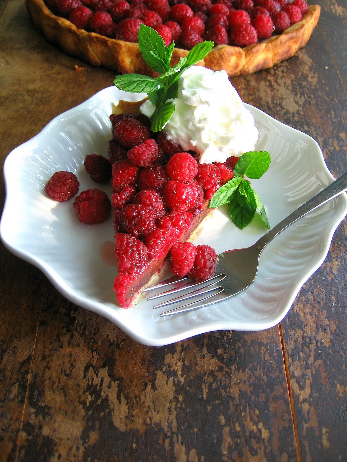 sweetsugarbean: Raspberry and Dark Chocolate Ganache Tart