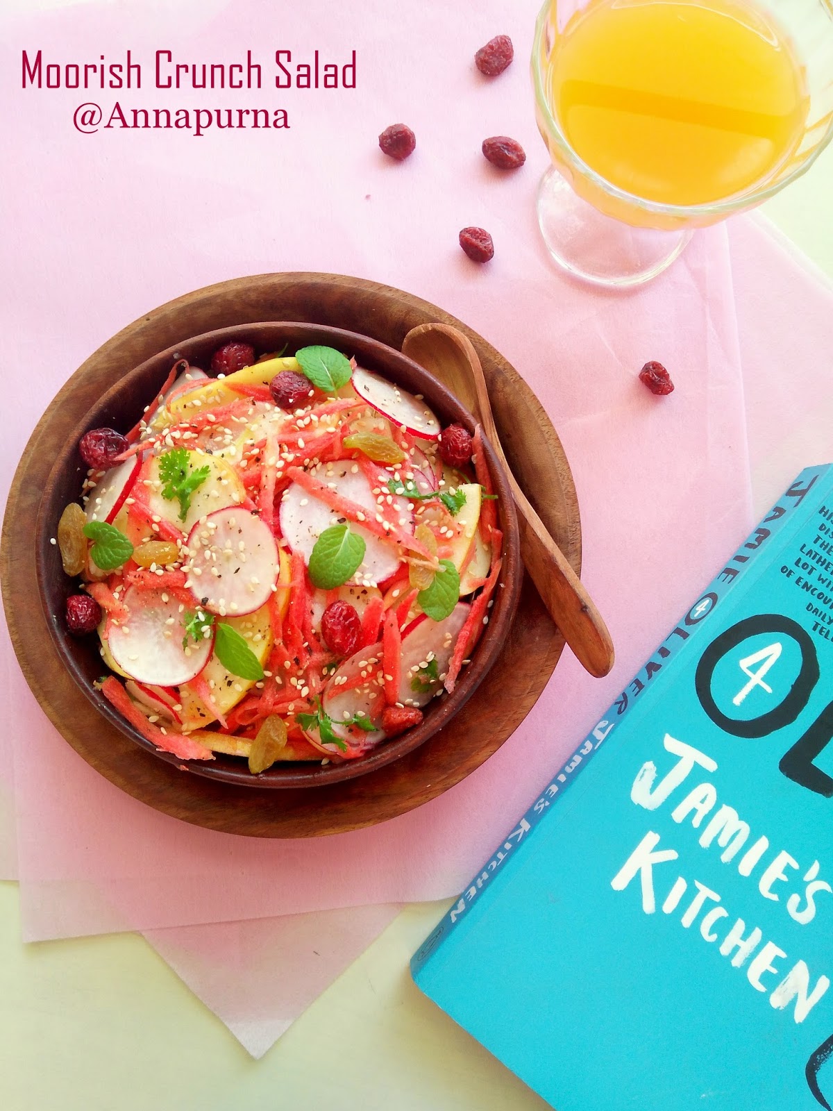 Annapurna: Moorish Crunch Salad / Cooking from a CookBook