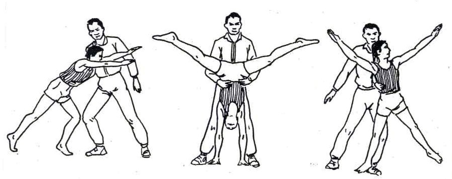 De' Beibhy Ayma: Senam Lantai ==> Meroda / Radslag