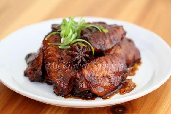 My Kitchen Snippets: Wuxi Chicken Wings/Ginger Wine Soy Sauce Chicken Wings