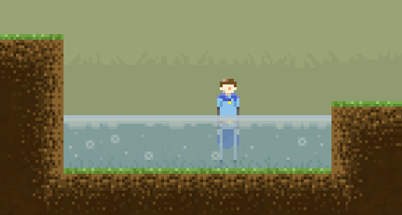 MKD games: Making water with simple interactions