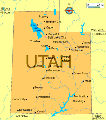 Mapas de Utah - Portal Carpe Vita