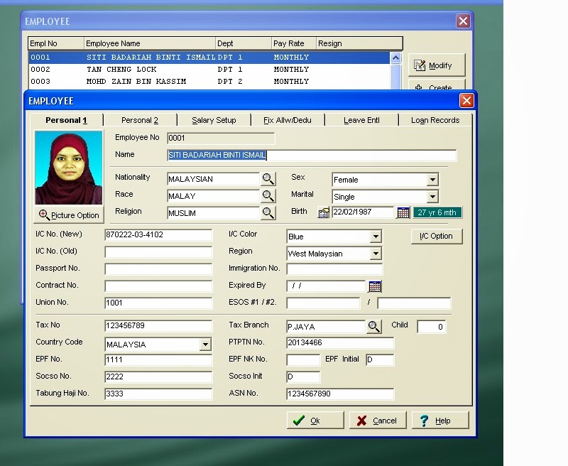 MAS ATIKAH : HR2000-QUICK PAY