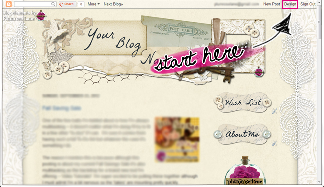 Plumrose Lane Tutorials: How to: Set up Your Blogger Profile