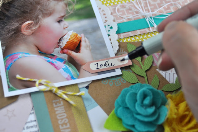 How To Use Tags and Tabs on a Scrapbooking Layout | Jen Gallacher