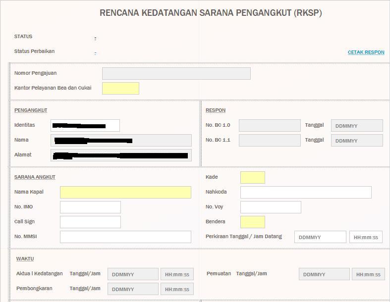 Modul Baru Manifes NVOCC dan Pengangkut: RKSP | Menu Home | Modul Manifes