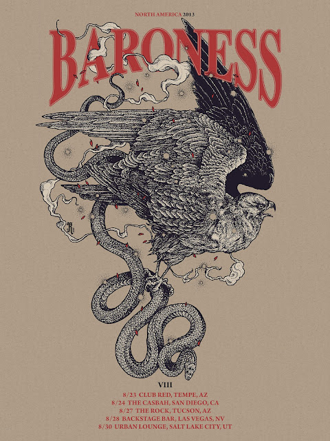 INSIDE THE ROCK POSTER FRAME BLOG: Richey Beckett Baroness Tour Poster ...