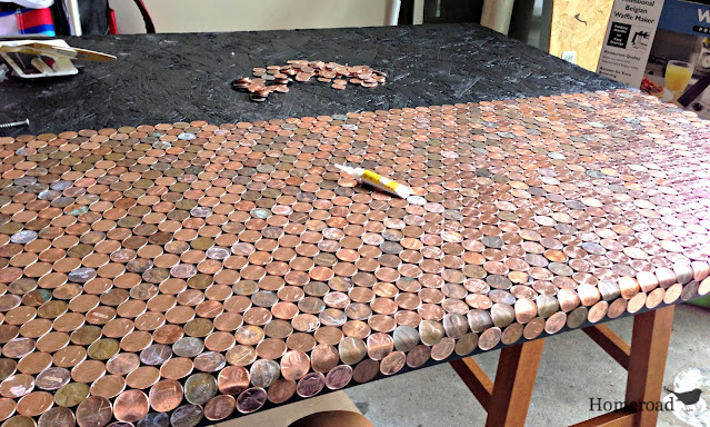 How to Make a Desk Using Pennies