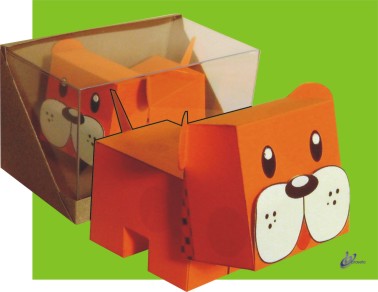 papercrafteros: perro papercraft
