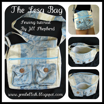 Creating my way to Success: An upcycled handmade gift - The Lesa Bag