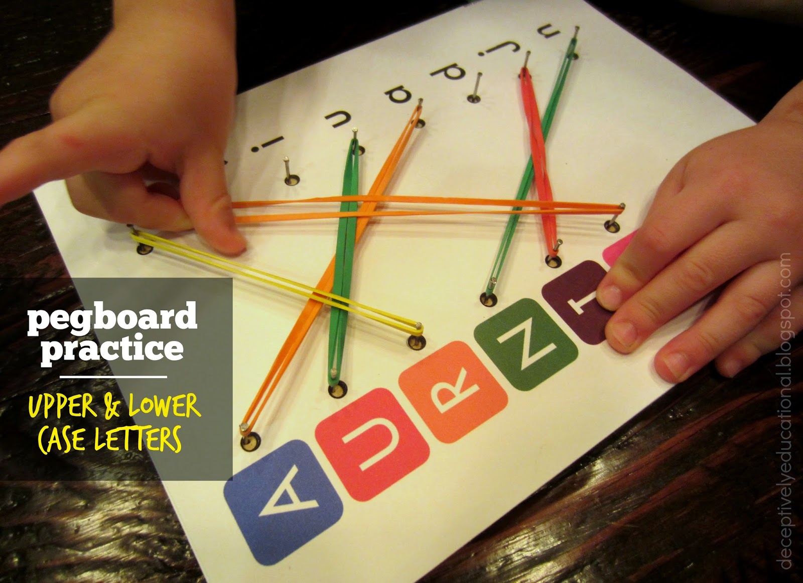 Relentlessly Fun, Deceptively Educational: Pegboard Practice [Letters ...