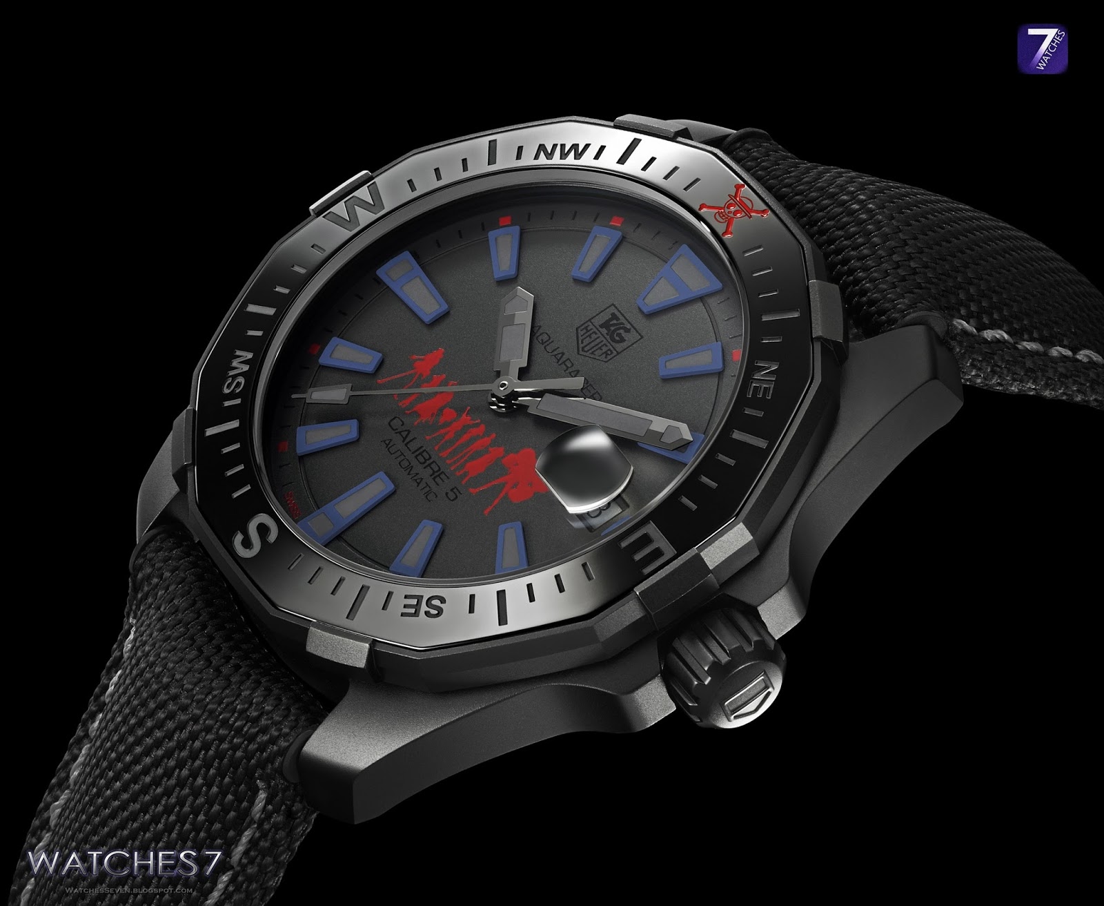 Watches 7: TAG HEUER – AQUARACER PHANTOM Black Special Japan Edition