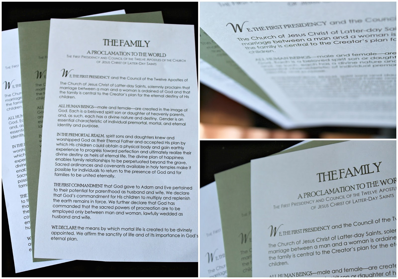The Family Proclamation -- Free Printable