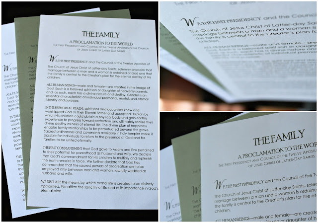 The Family Proclamation -- Free Printable
