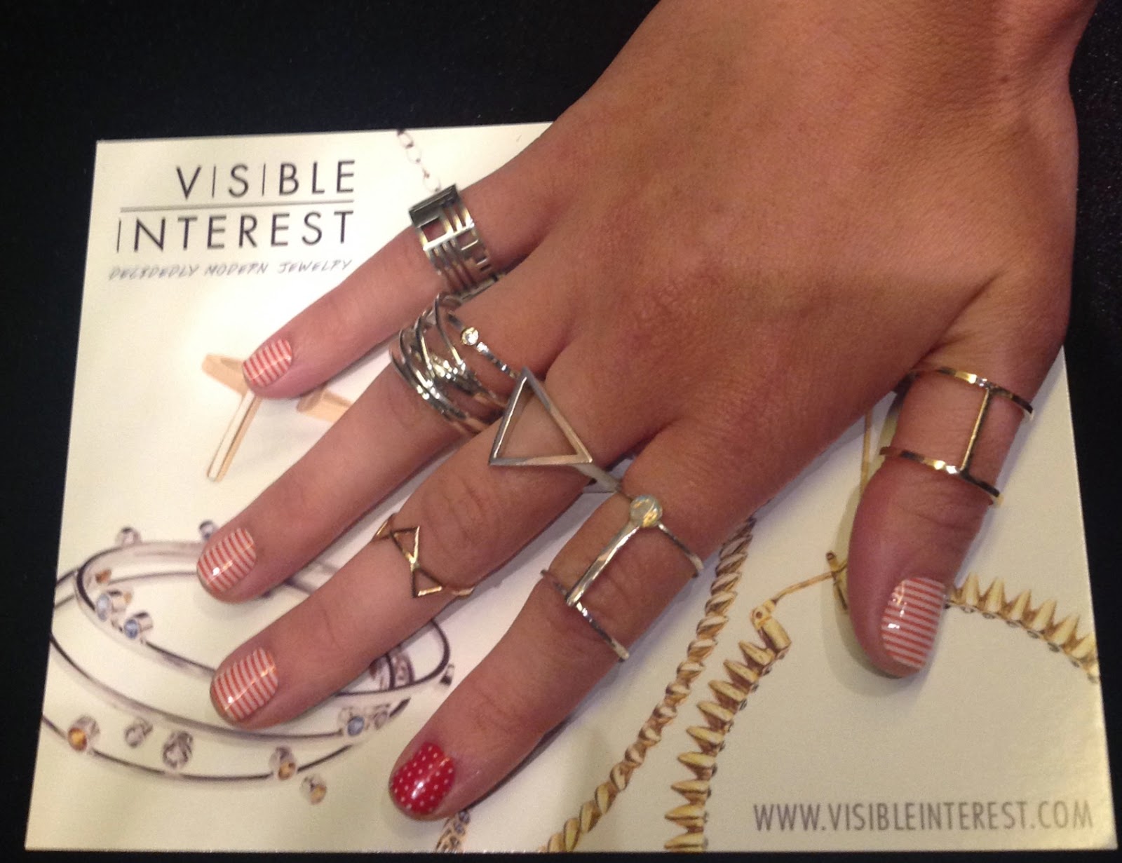 Decidedly Modern: Stack 'em up! The multiple ring trend.