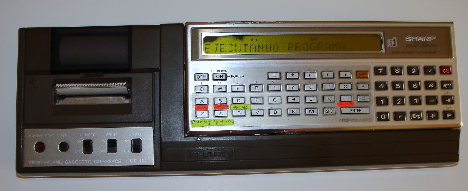 The calculator Lab: SHARP PC 1211 "Pocket PC"