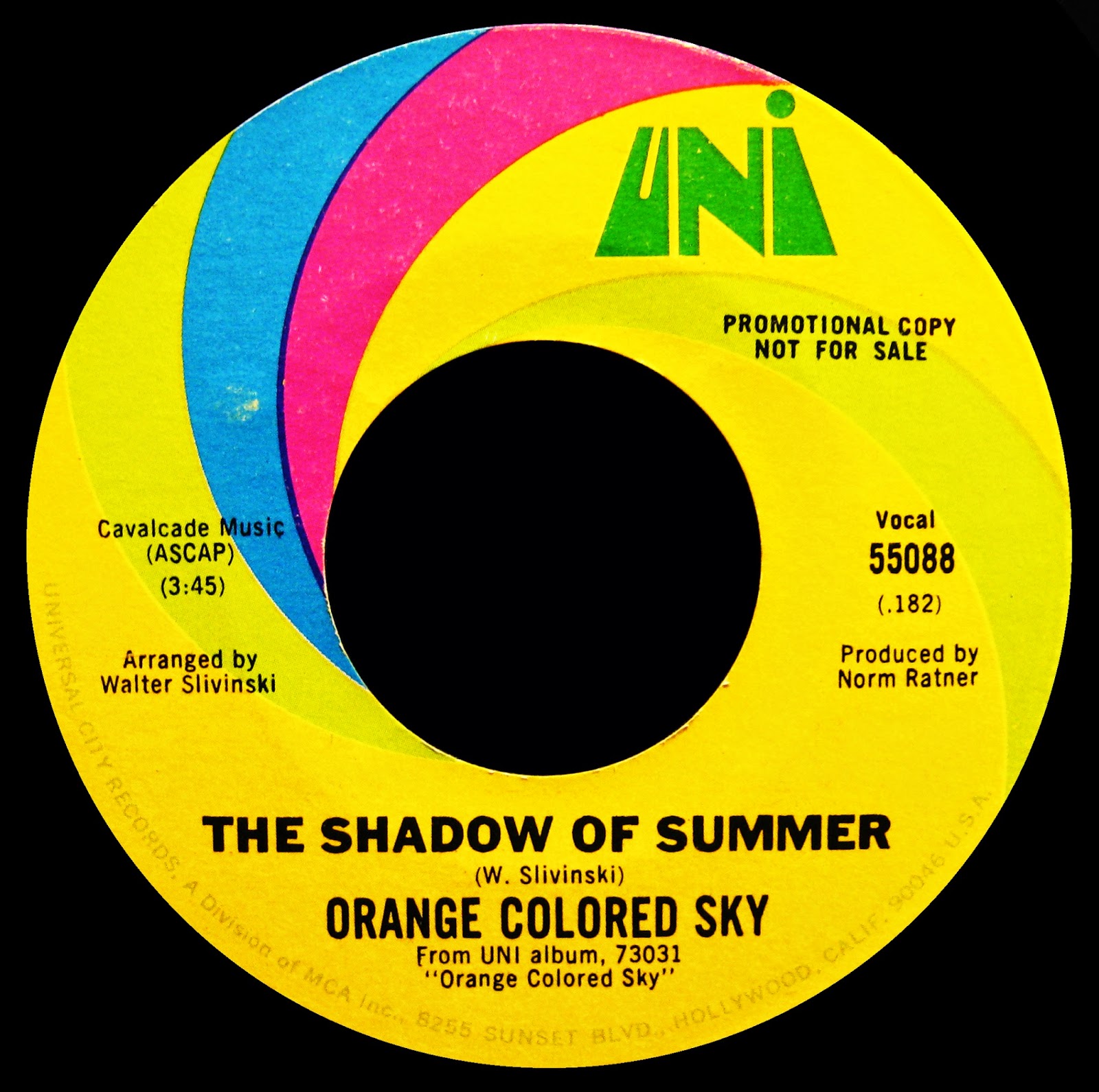 THE ROSE COLORED CORNER: ORANGE COLORED SKY - THE SHADOW OF SUMMER ...