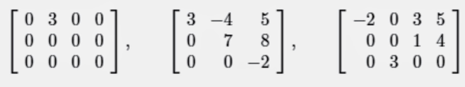 Algebra Lineal: Matriz Escalonada y Escalonada Reducida