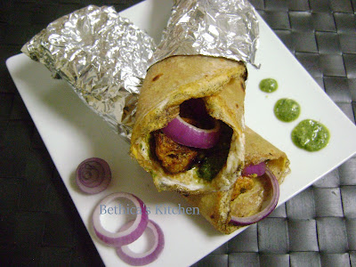 Bethica's Kitchen Flavours: Chicken Tikka Roll
