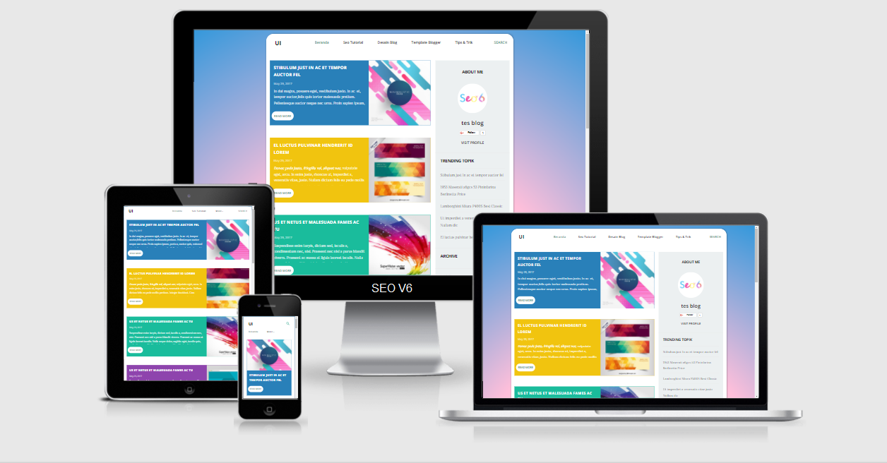 UI Design Template Blog