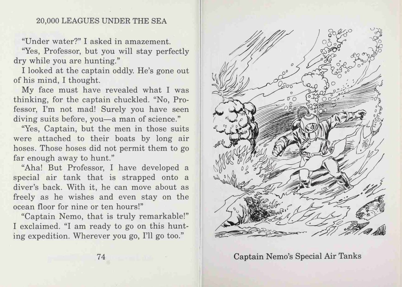 Old Comics world: Great Illustrated Classics - 20,000 Leagues Under the ...