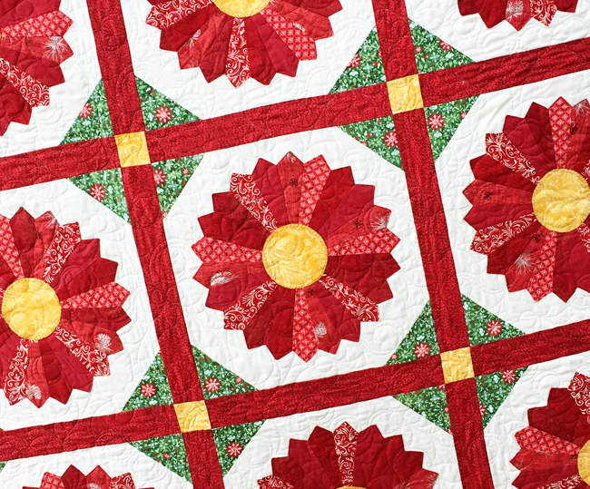 Fort Worth Fabric Studio: Christmas Poinsettia Quilt